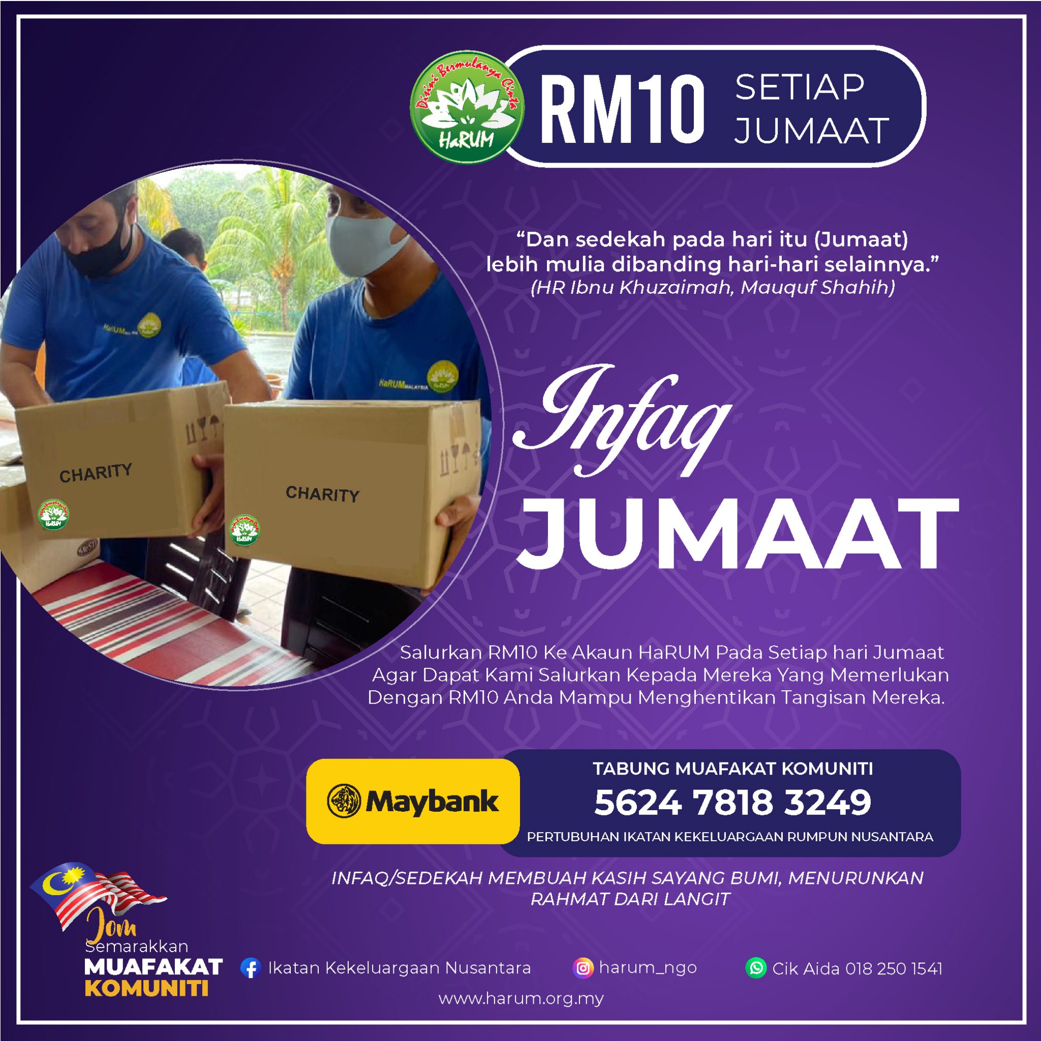 Infaq Jumaat - Allied Nexus Of Nusantara Communities (HaRUM)